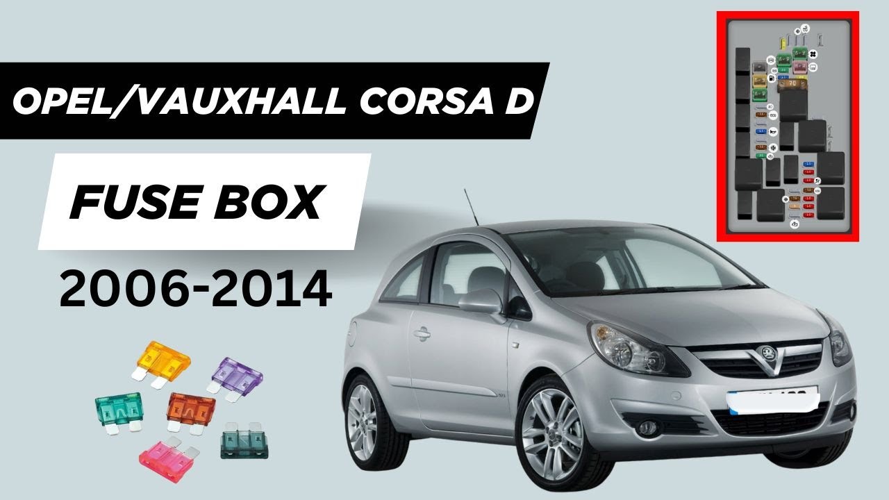 Opel / Vauxhall Corsa D (2006-2014) Fuse Box Diagram & Locations - YouTube