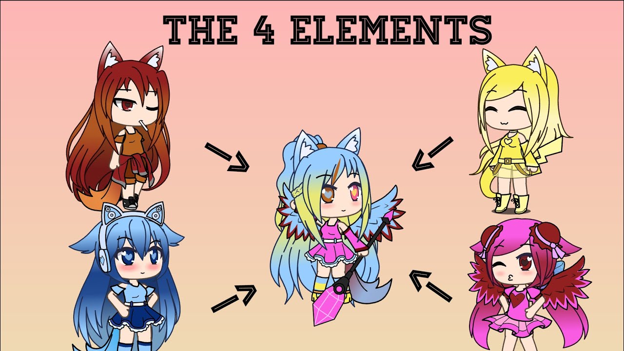 The 4 Elements|Gacha Life - YouTube