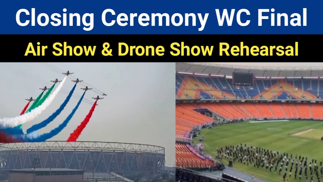 Air Show & Drone Show Rehearsal In Ahmdabad | Narendra Modi Stadium ...