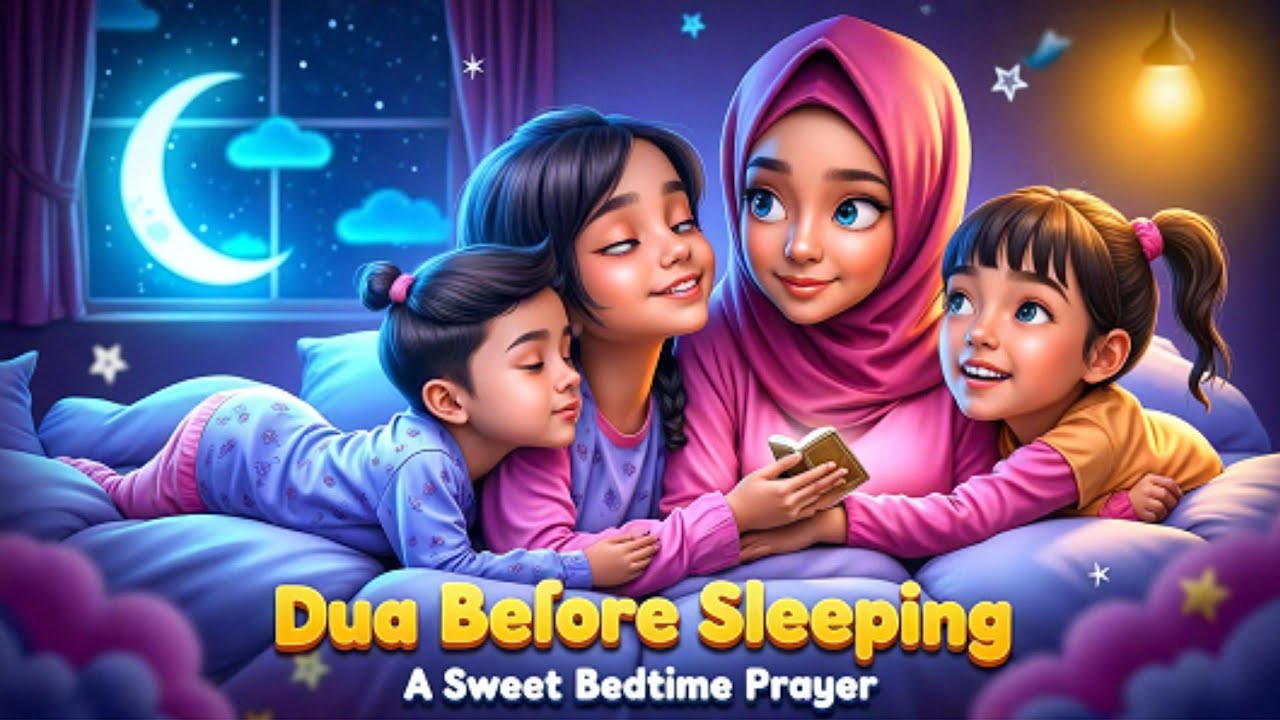 Learn the Bedtime Dua Before Sleeping | Islamic Prayer for Kids - YouTube