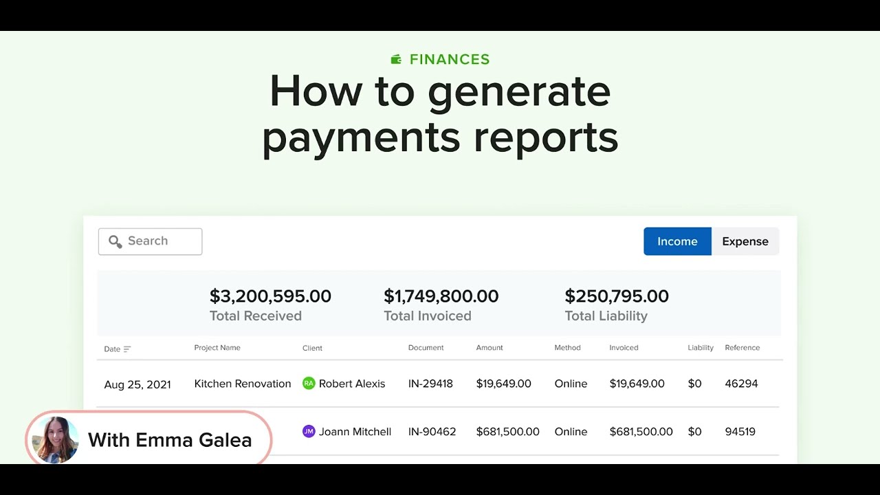 Houzz Australia - How to use payments reports - YouTube