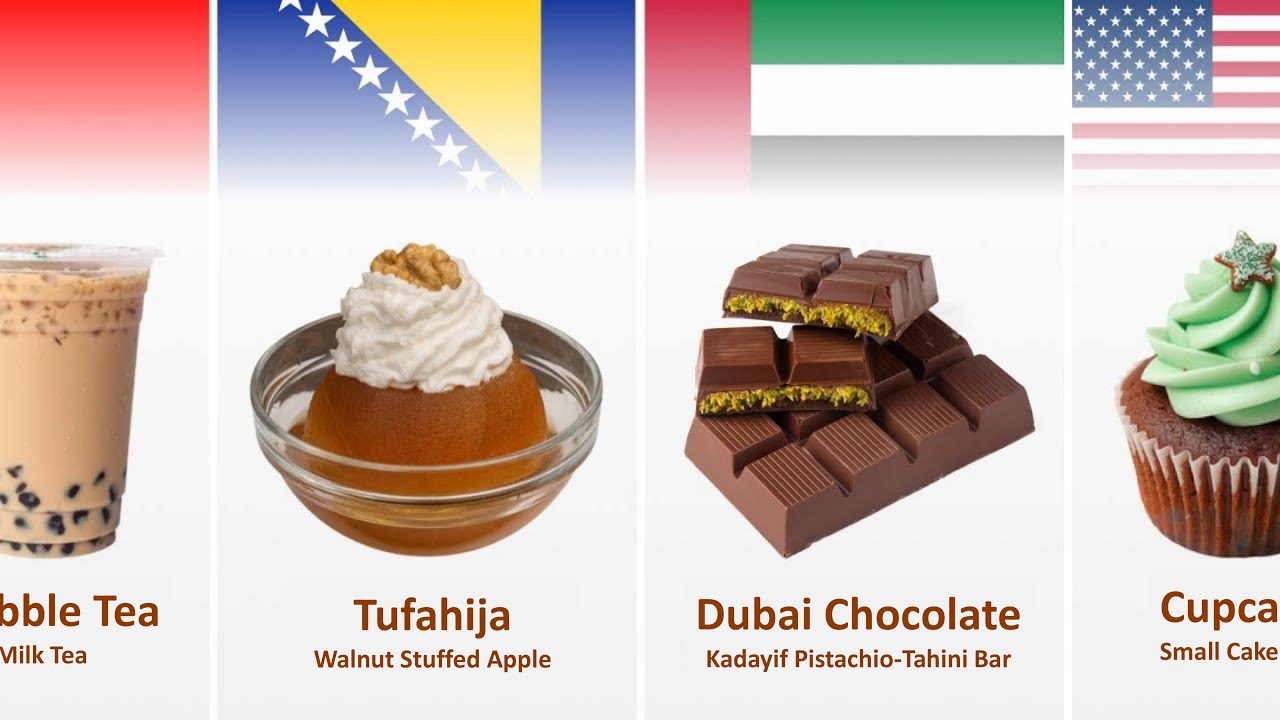 Desserts & Sweets From Different Countries 🌏🍰 - YouTube