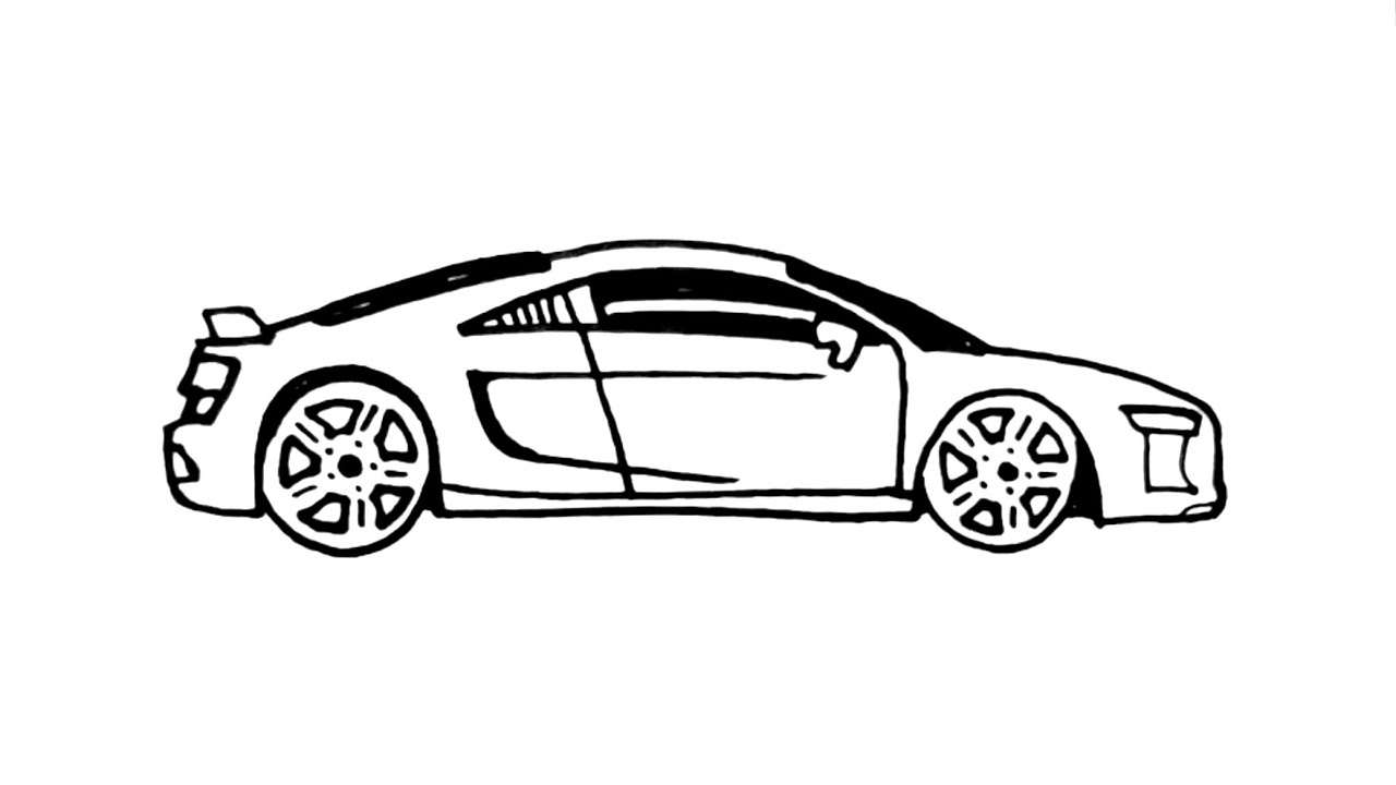 Audi R8 Coloring Pages