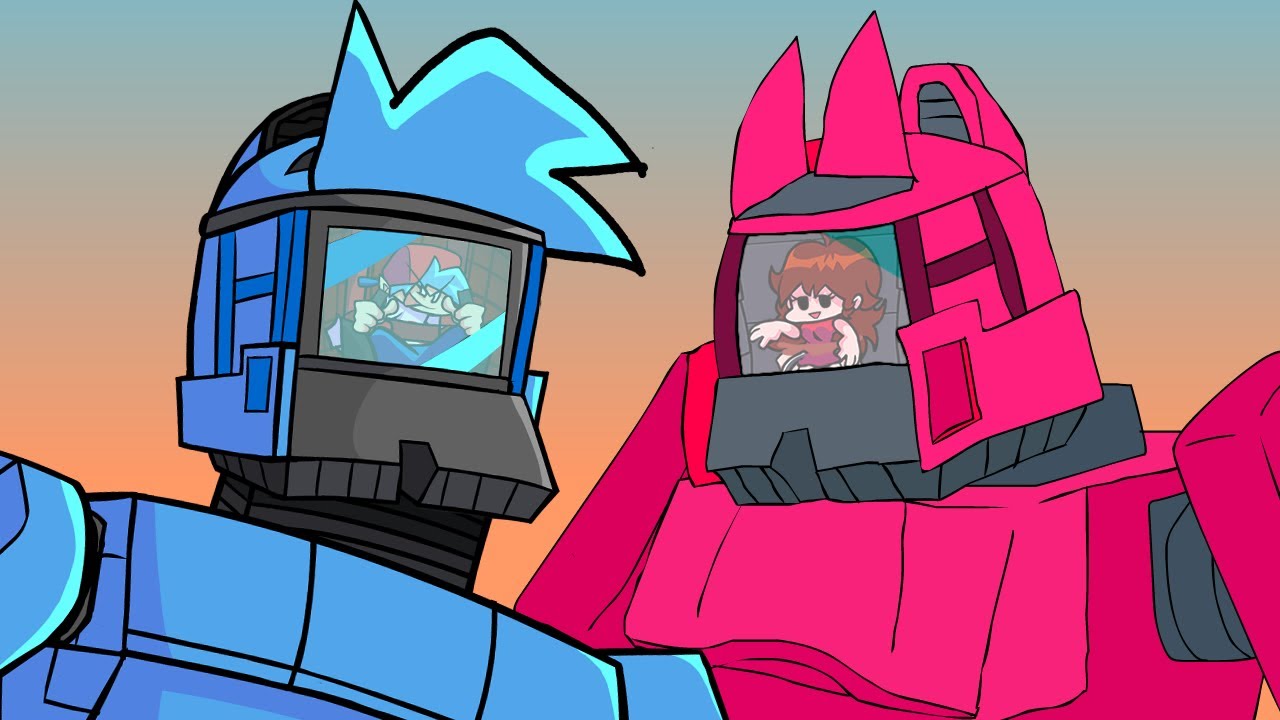 GIANT ROBOT BOYFRIEND VS GIRLFRIEND - FRIDAY NIGHT FUNKIN BFBOT vs ...