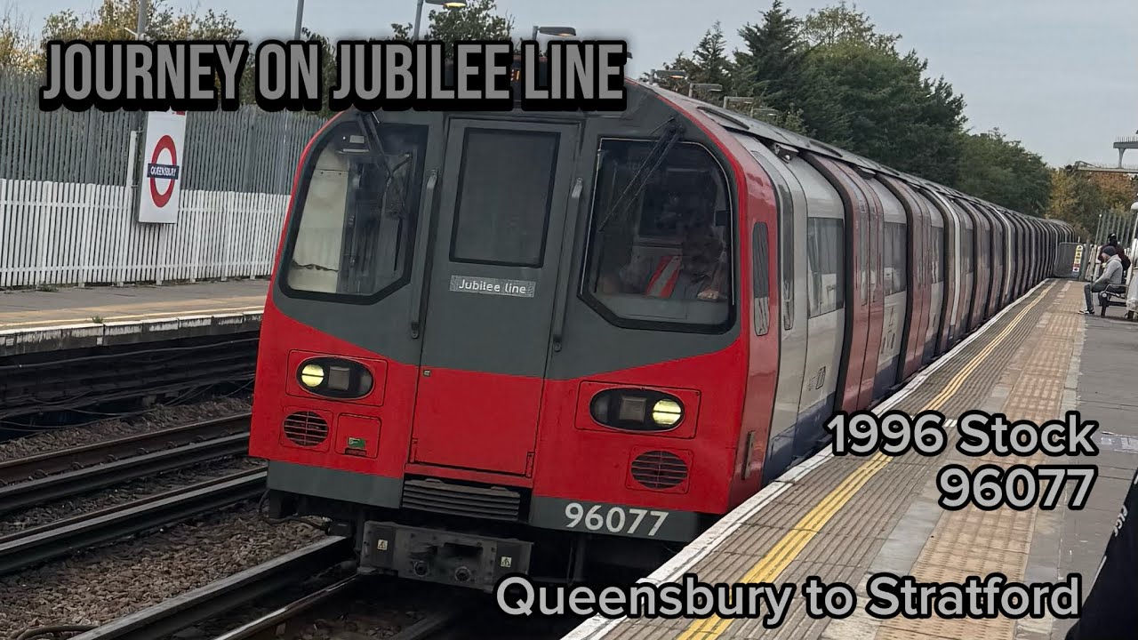 Journey on Jubilee Line - 1996 Stock (96077) from Queensbury to ...
