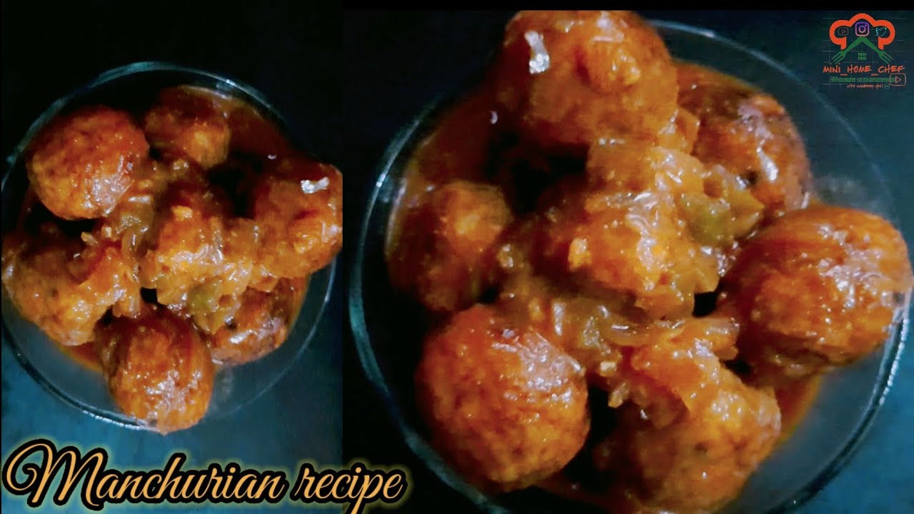 Manchurian recipe/How to cook manchurian at home/Veg manchurian - YouTube