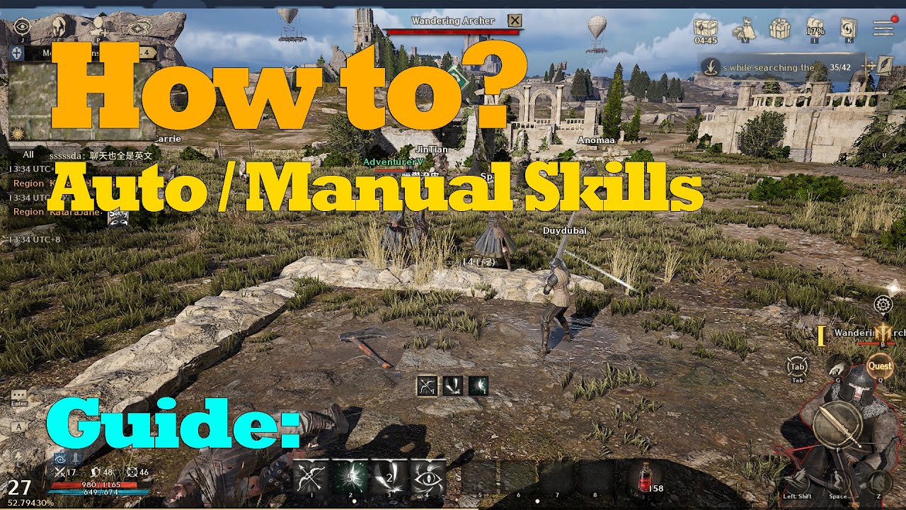 How to Auto skills or Manual skills in Night Crows - YouTube