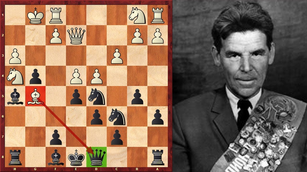 Nezhmetdinov Goes For A Reckless Queen Sacrifice - YouTube