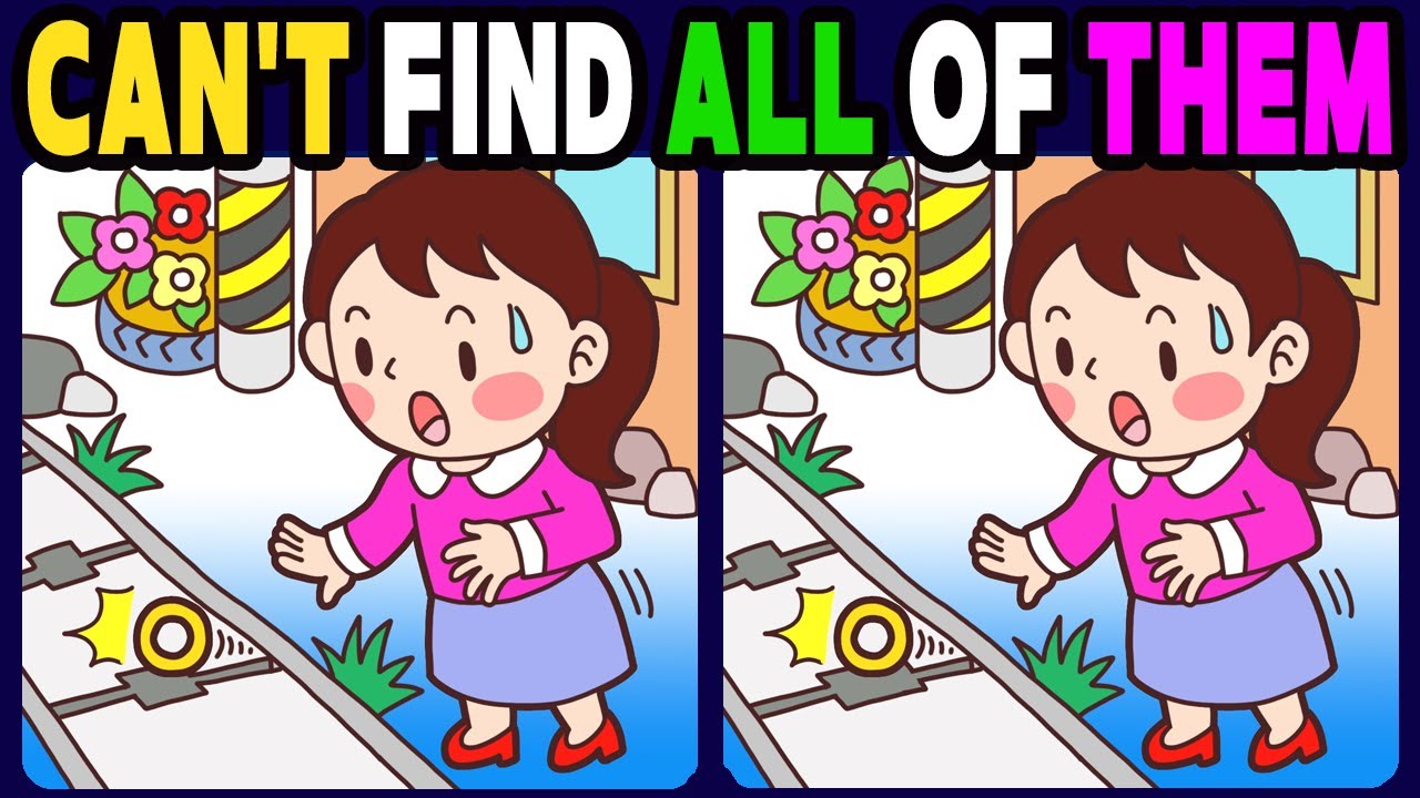 【Spot the difference】Can't Find All Of Them! Try It!【Find the ...