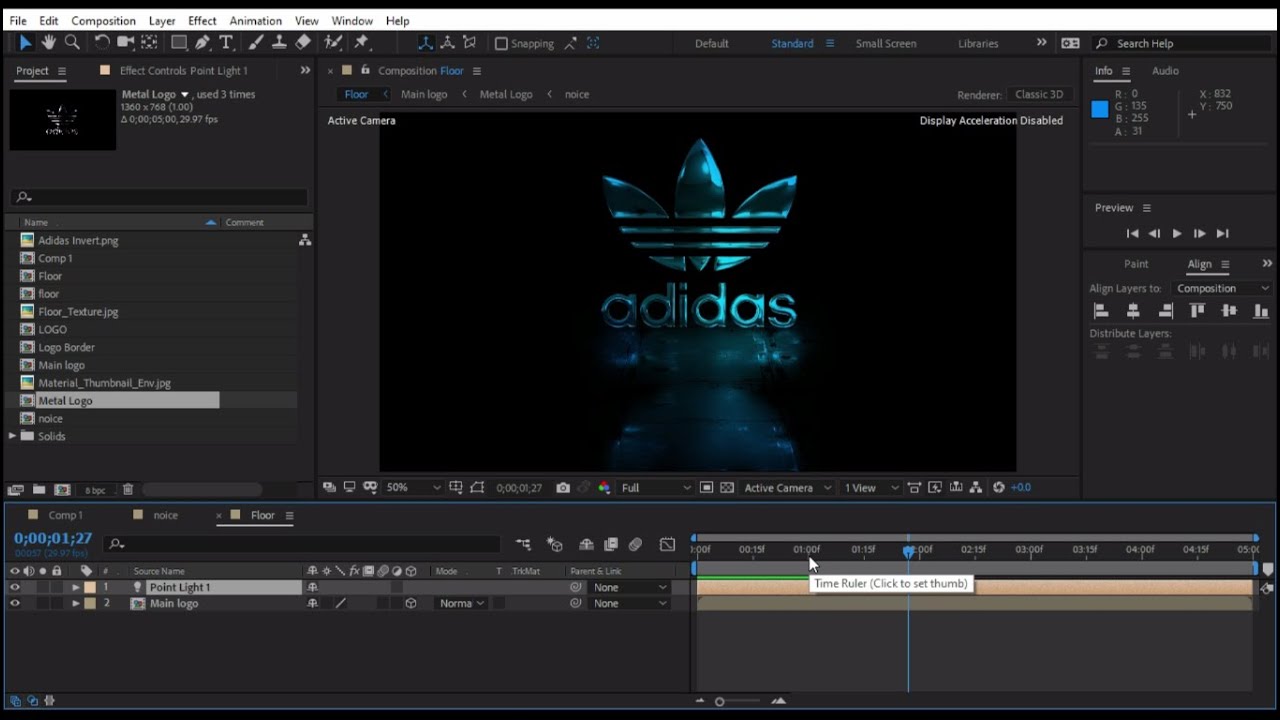 How to create Metallic Texture Look inside After Effects - YouTube