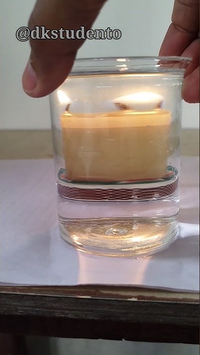 Candle water experiment | Science experiments #lifehack #refractionoflight #shorts - YouTube