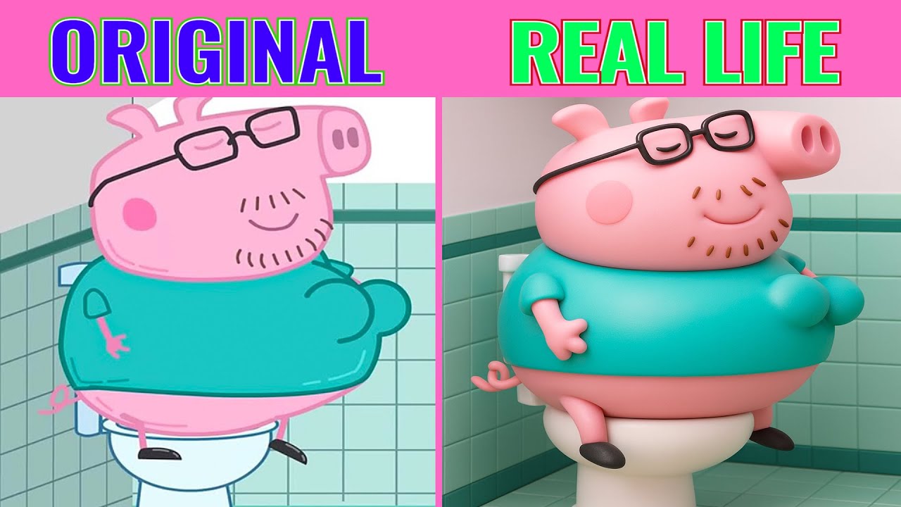 Daddy Pig Has A Stomach Ache !!! - Real Life VS Original | Peppa Pig ...