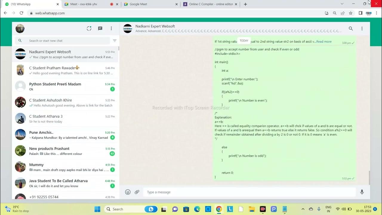 If else block programs and logical operators in C language - YouTube