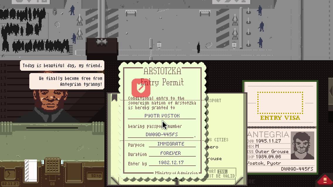 Papers, Please Antegria Token - YouTube