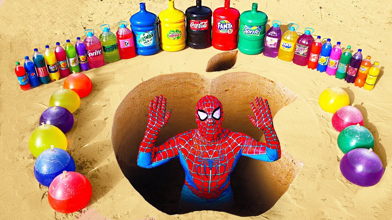 Experiment: Toothpaste Eruption from Big Balloons with Giant Mtn Dew ...