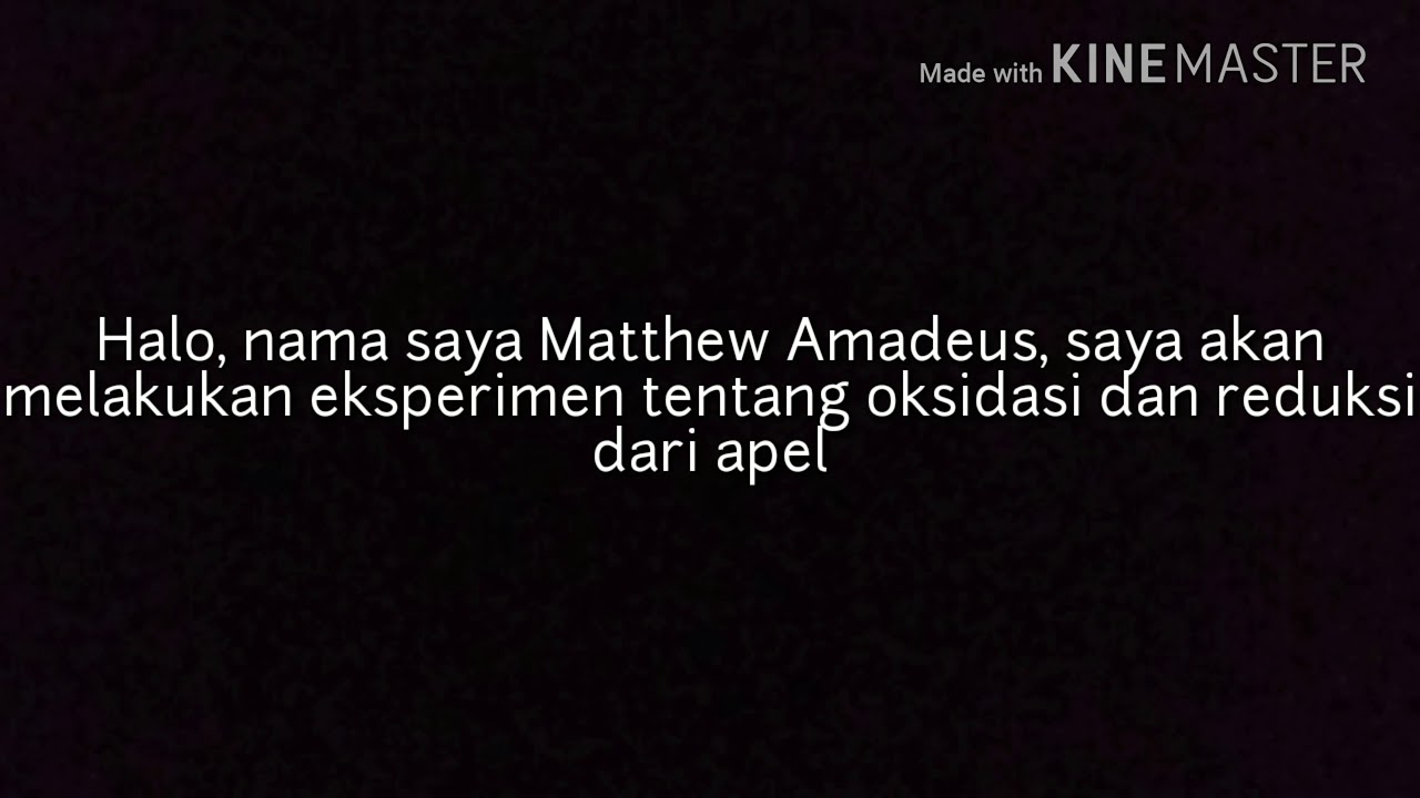 Percobaan apel Matthew Amadeus 10ab6 - YouTube