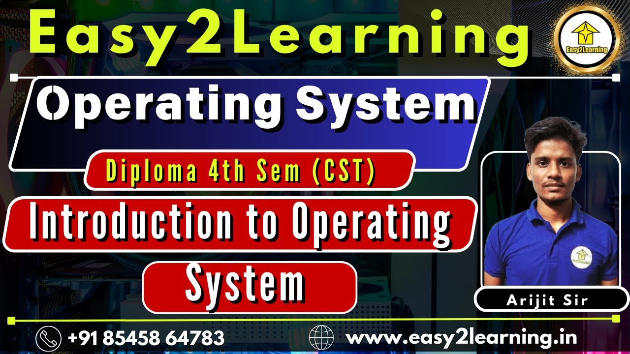 Operating System for Diiploma 4th sem CST | Introduction to Operating ...
