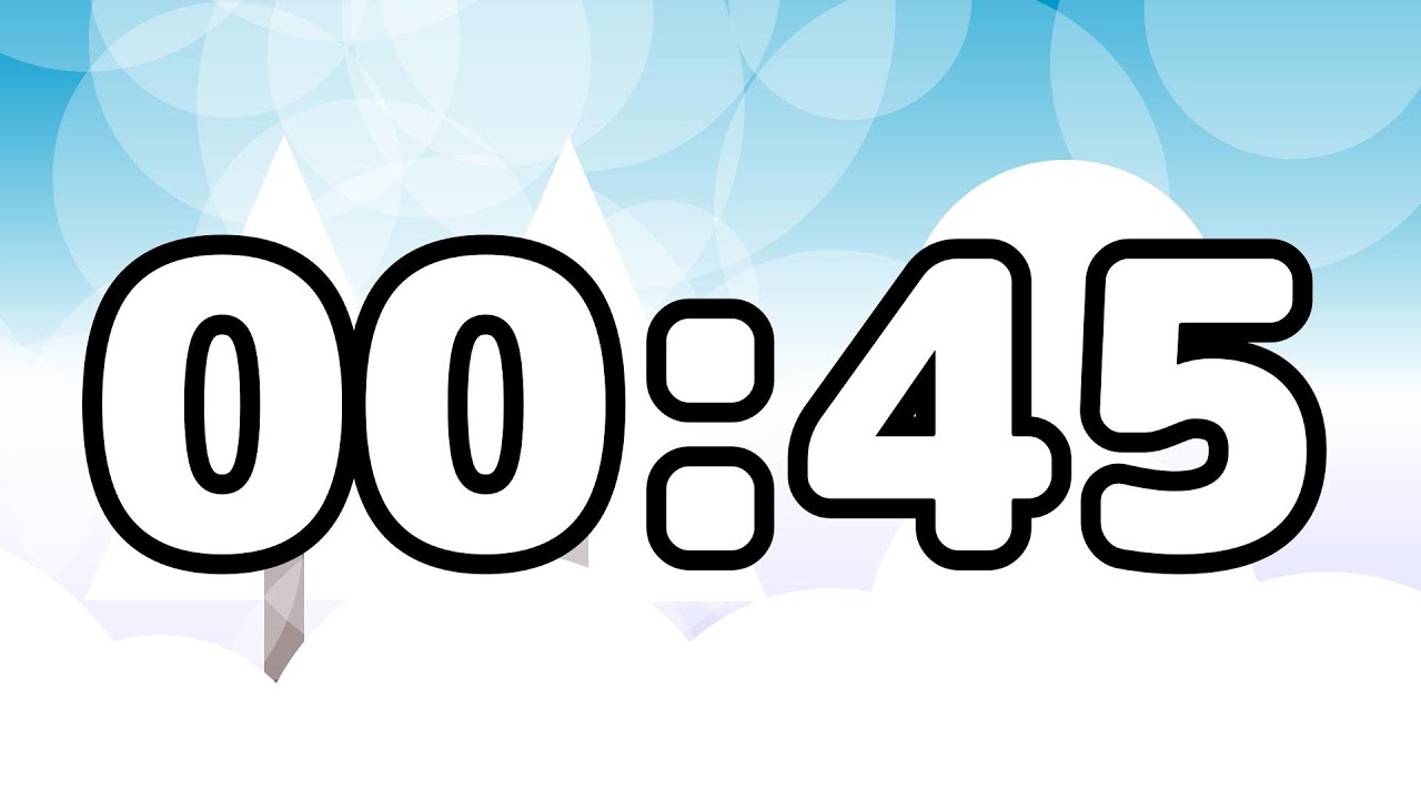 45 Seconds Timer ‐ Countdown Winter Snow - YouTube