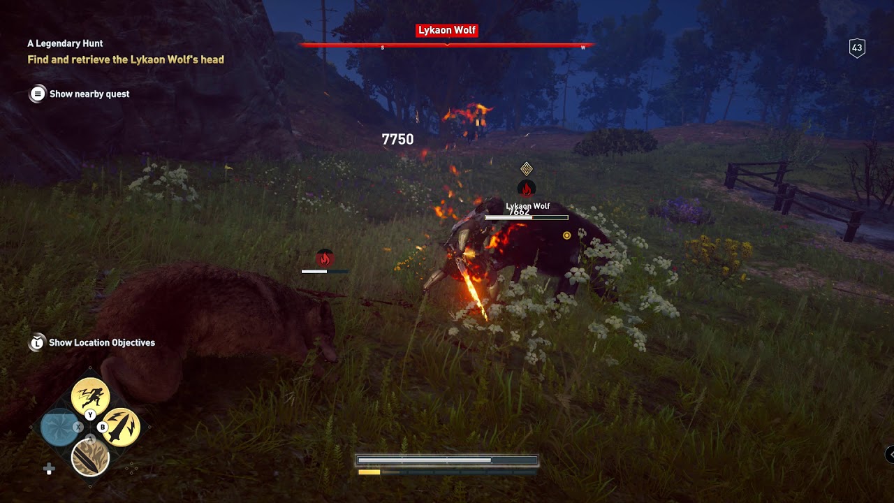 Assassin's Creed Odyssey I A Legendary Hunt I Lykaon Wolf's head - YouTube