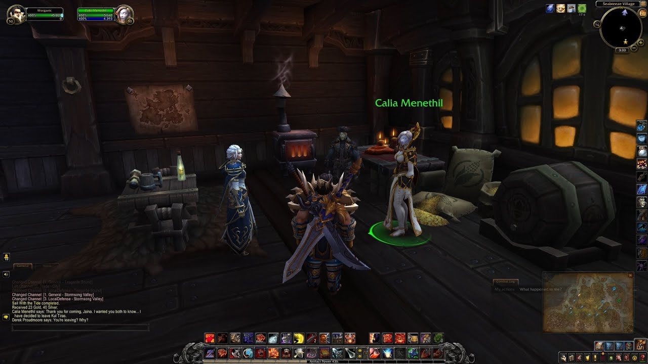 Battle for Azeroth - Calia Menethil and Derek Proudmoore leave for ...