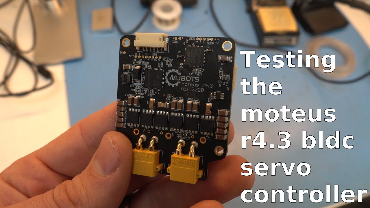 Testing and programming moteus brushless controllers - YouTube