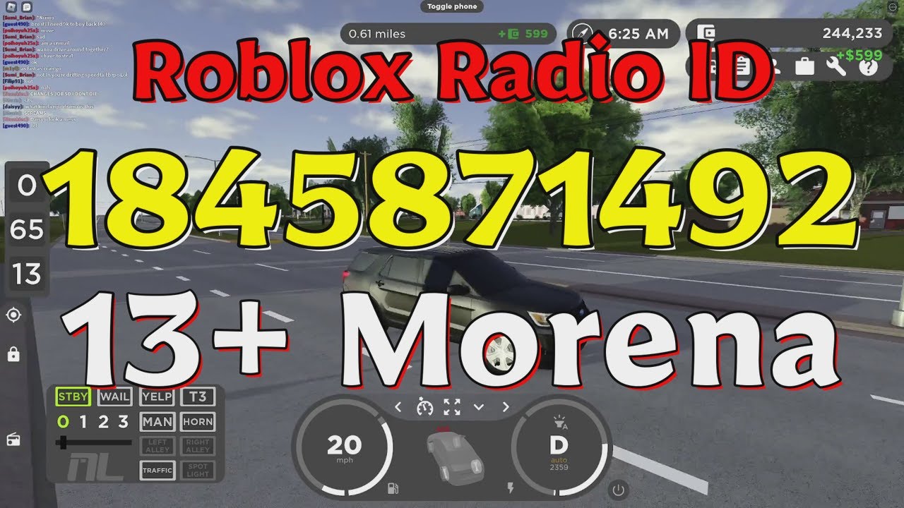 Morena Roblox Radio Codes/IDs - YouTube