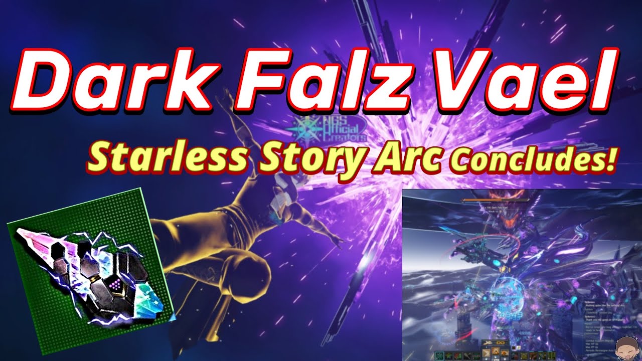 PSO2 NGS | Falz Vael Fight Is SUPERB GAMEPLAY! The Starless Story ...