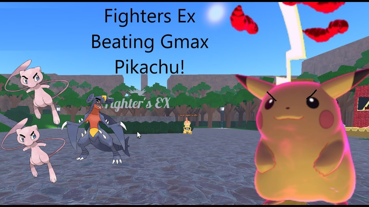 Fighters EX: Beating GMAX Pikachu! Part 2 [ROBLOX] - YouTube