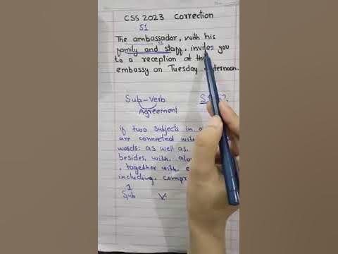 Sentence Correction: CSS Precis Paper - YouTube
