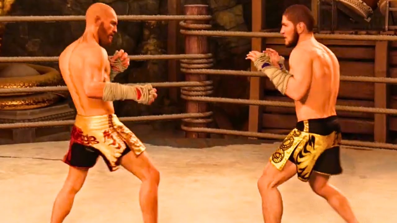 Conor McGregor vs Khabib Nurmagomedov Kumite Arena FULL FIGHT | UFC 4 ...