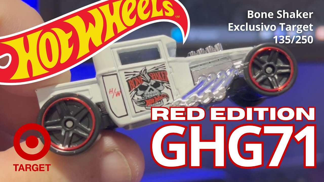 BONE SHAKER - TARGET RED EDITION 2017 - GHG71 - HOT WHEELS - YouTube