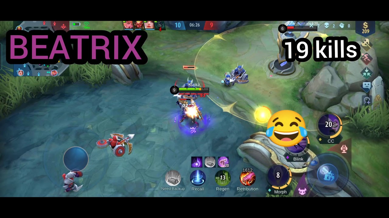 Beatrix new hero MLBb 19 kills - YouTube