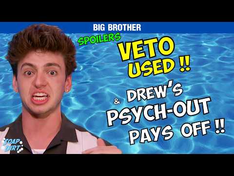 Big Brother Veto Results: Drew’s PSYCH Game & Renom on the Block!