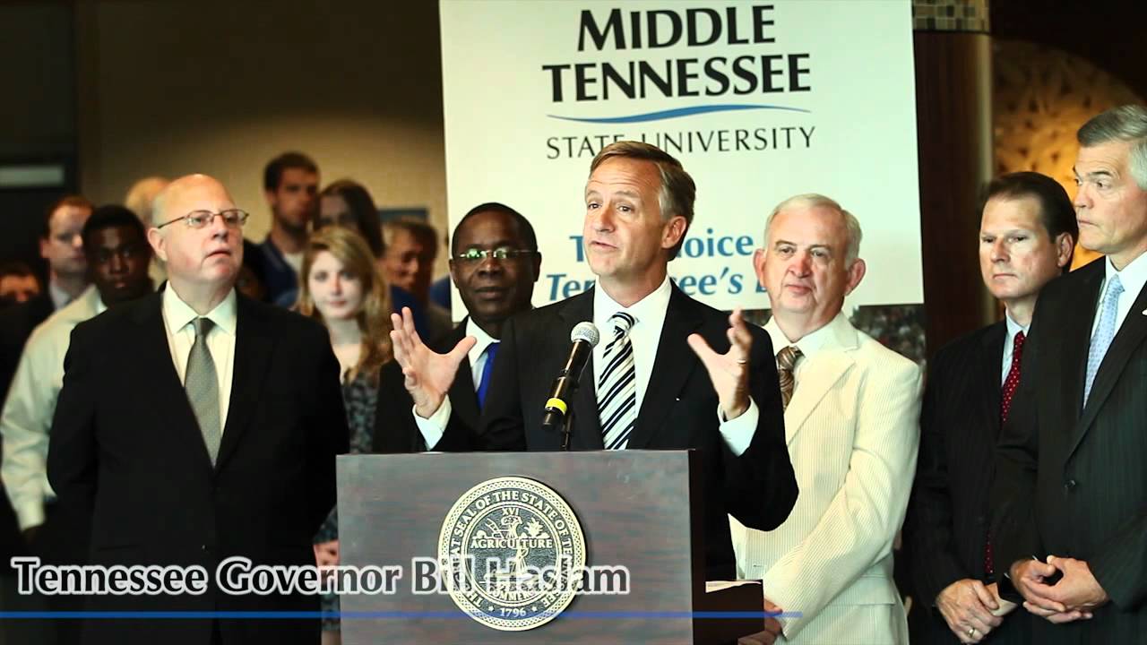 TN Gov. Bill Haslam Signs Bill Offering Summer Scholarships - YouTube