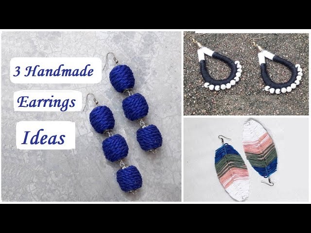 Handmade Thread Earrings Tutorial