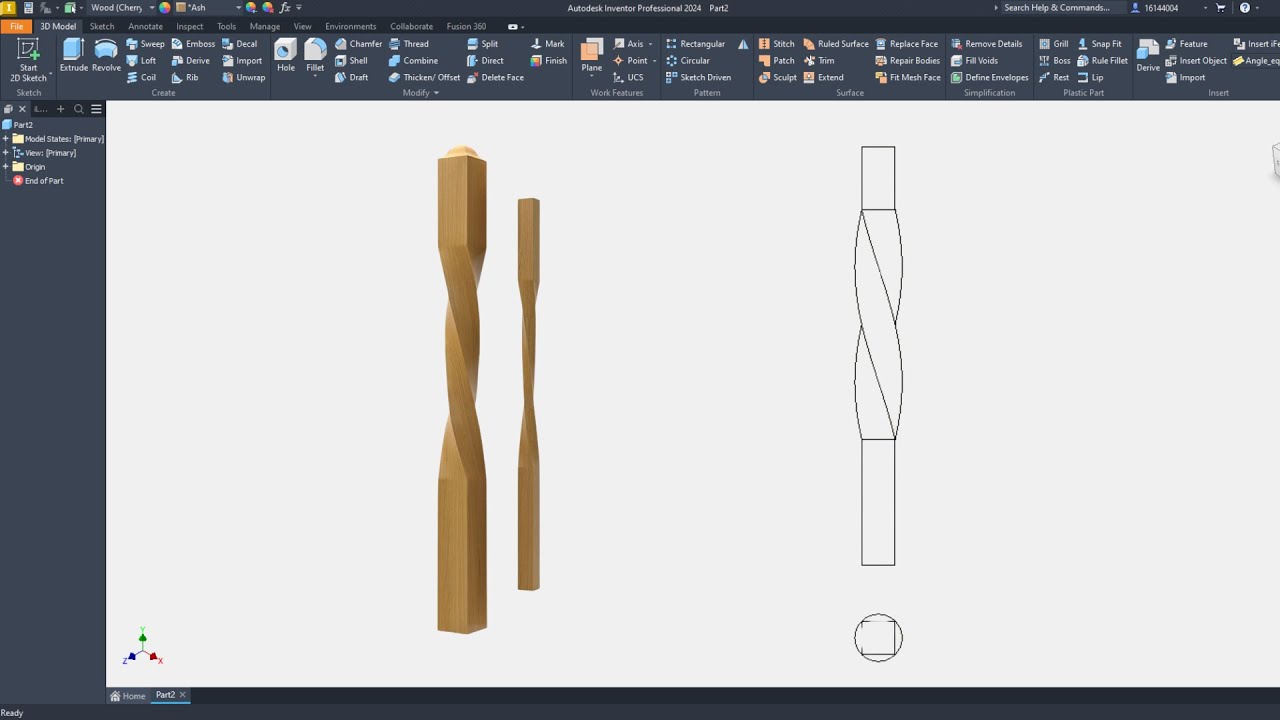 Inventor Woodworking | Furniture Leg #5 - YouTube