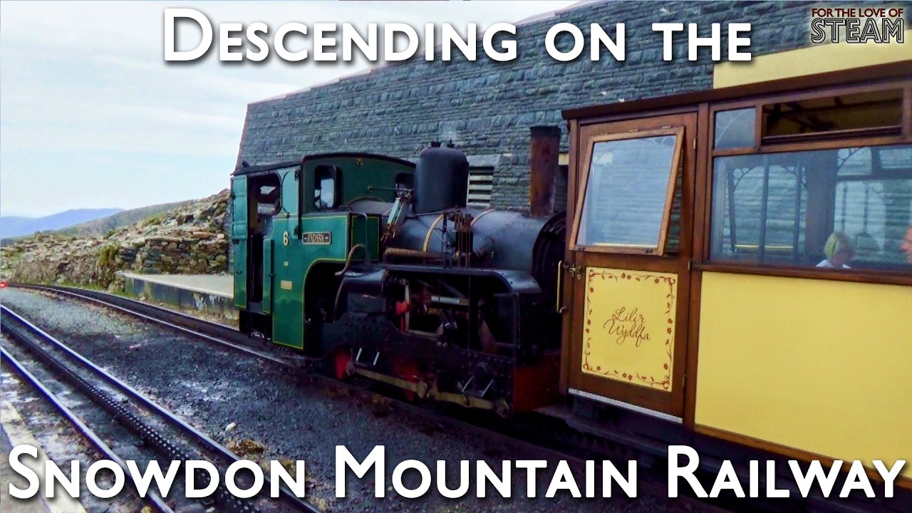Descending Snowdon Mountain Railway by Steam Train | Trêni Stêm ar Yr ...