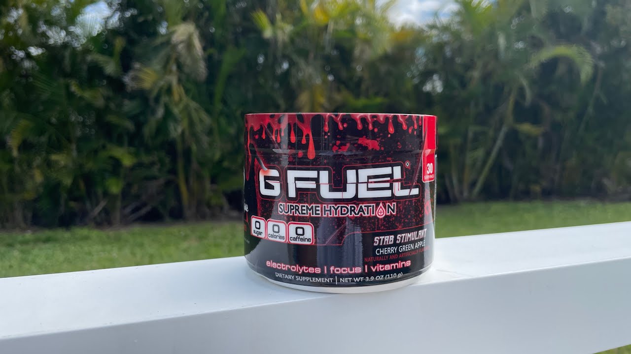 Stab Stimulant Scream GFUEL Hydration Flavor Review! - YouTube