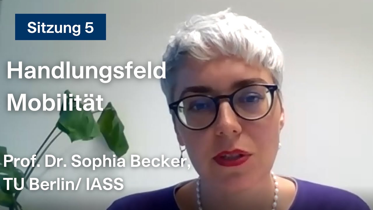 Klimafreundliche Alltagsmobilität mit Prof. Dr. Sophia Becker ...