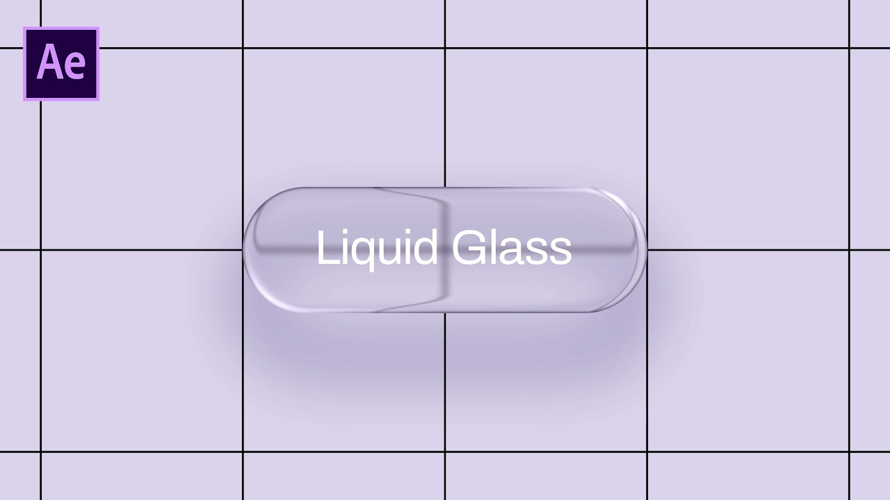 How to Create Apple Liquid Glass UI in After Effects | Apple Liquid ...