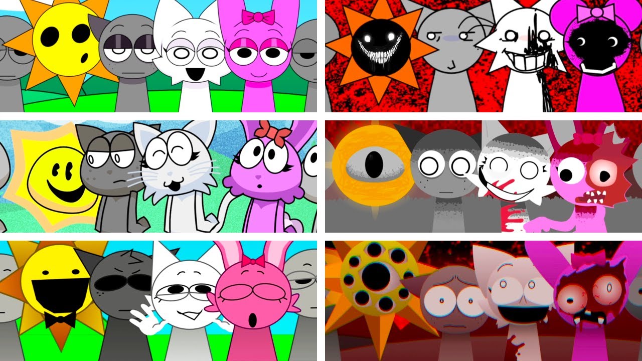 Incredibox Sprunki but ONLY Mr. Sun & Gray & Wenda & Pinki in ALL ...