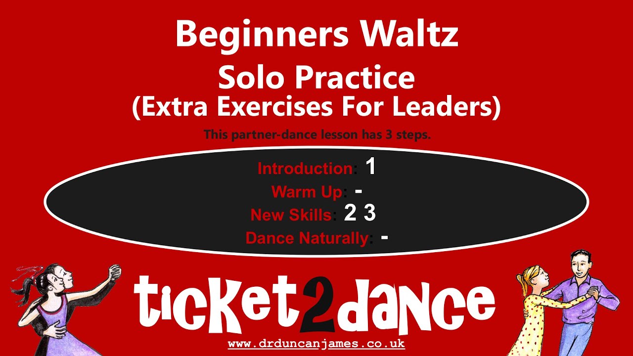 Solo Practice (Extra Exercises for Leaders) | Beginners Waltz | Partner ...