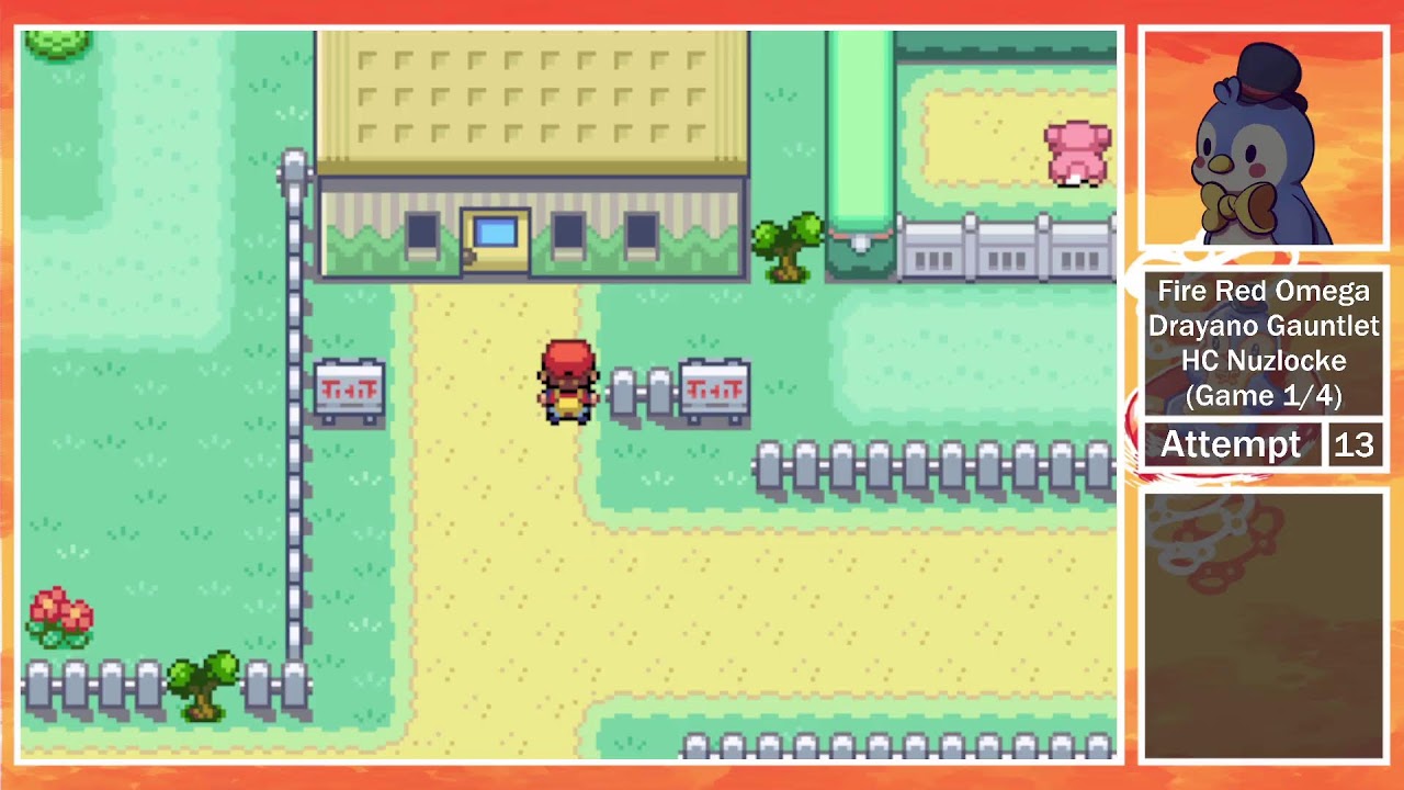 NO MORE THROWING | Fire Red Omega Nuzlocke | Drayano Gauntlet NO SETUP (1/4) | Attempt 12 - YouTube