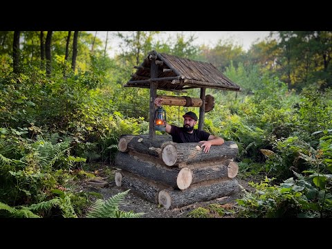 Bau eines gemütlichen Geheimbunkers in einem alten Brunnen – Bushcraft-Überleben