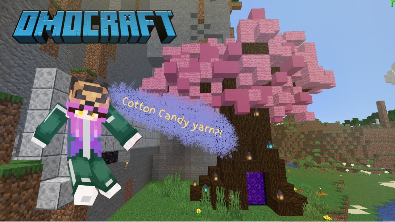 OMOCRAFT|| GUMAWA KO NG CHERRY BLOSSOM+KONTING GALA ||MINECRAFT - YouTube