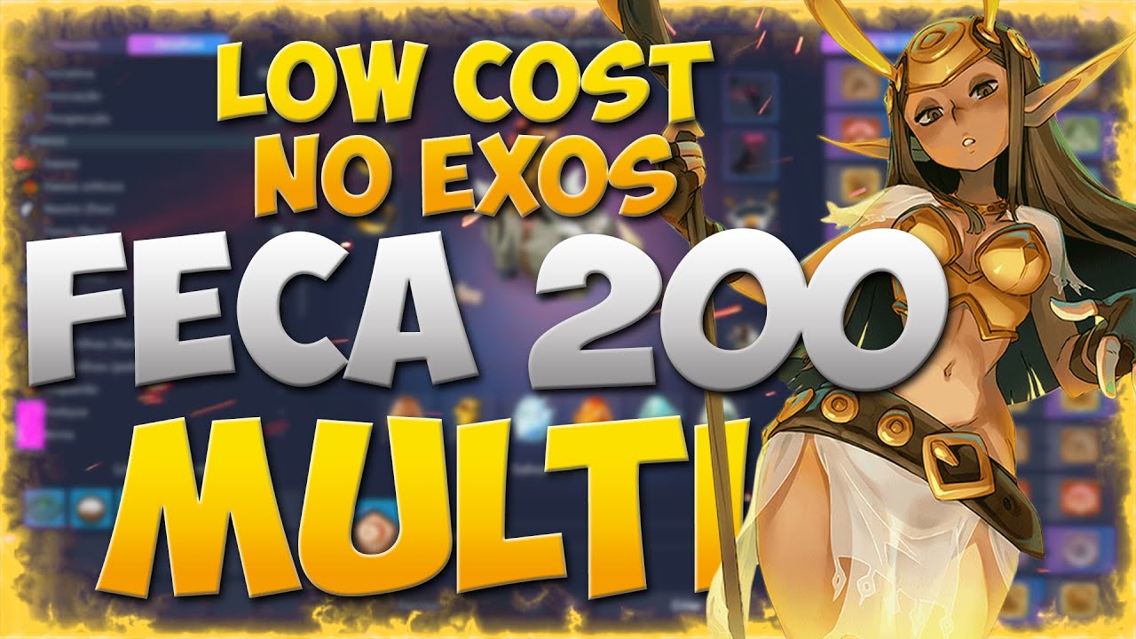 [DOFUS] PVP 1X1: NEW FECA MULTI NO EXOS LOW COST LVL 200 - YouTube