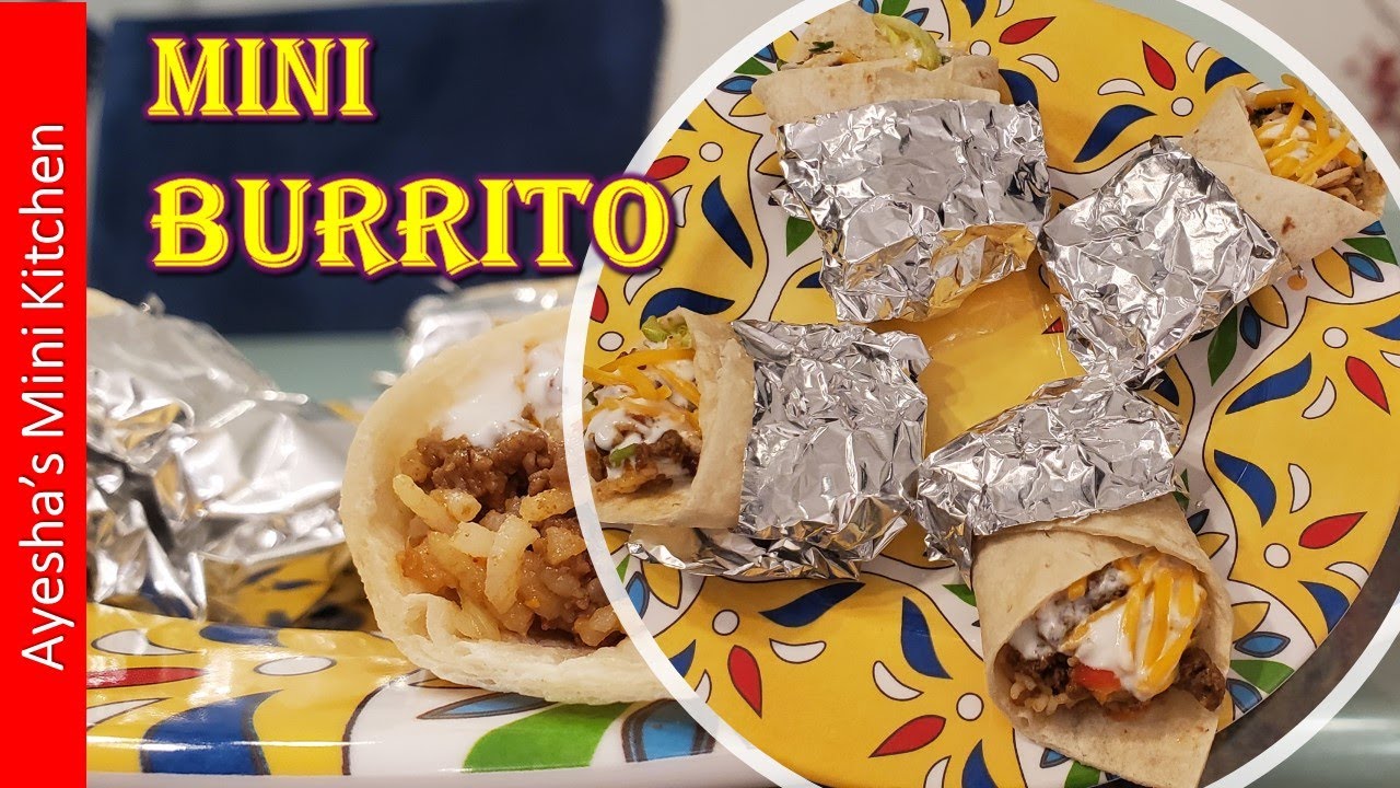 Mini Burrito | Cute Fun size Burrito | Beef and Beans Burrito - YouTube