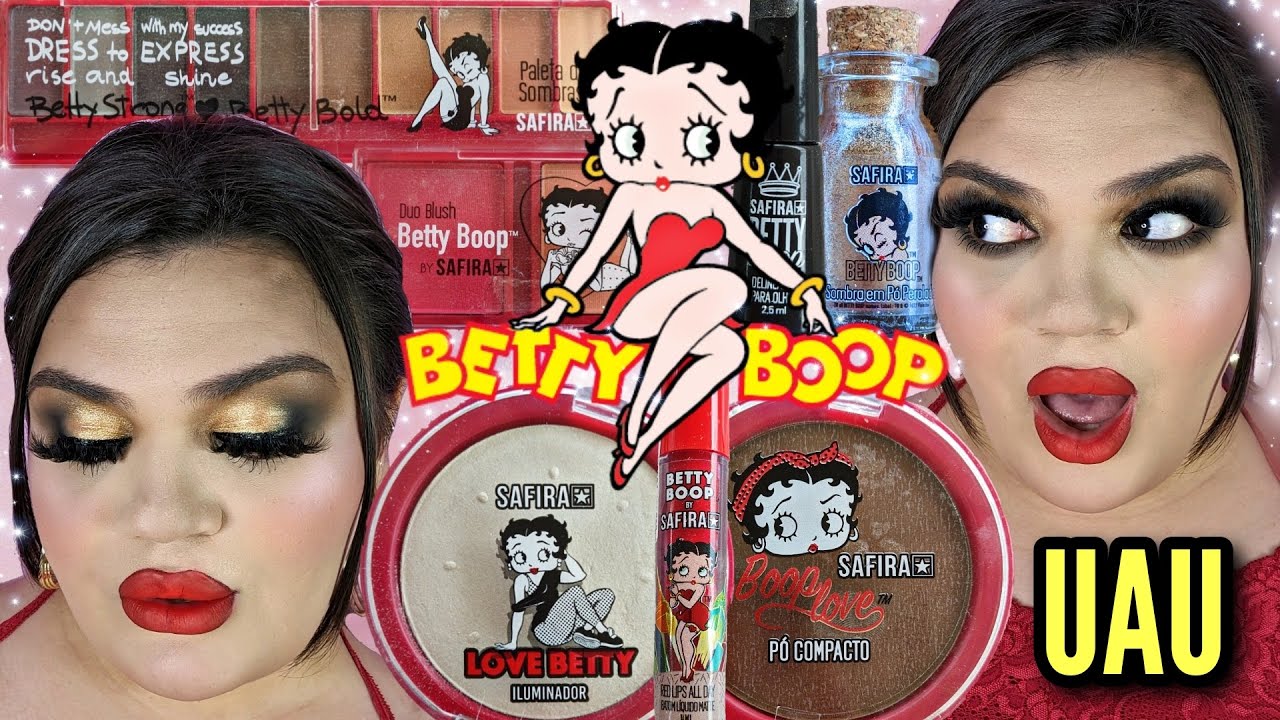 TESTANDO COLEÇÃO BETTY BOOP BY SAFIRA | MAKES BARATAS LANÇAMENTO - YouTube