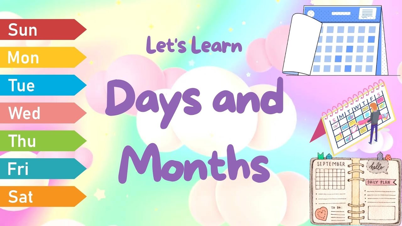 Monday Tuesday & January February | Days and Months | Smart Kiddos ...