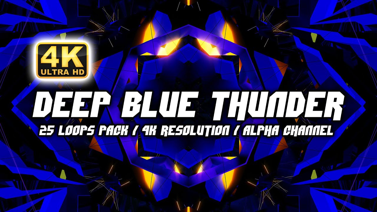 [4K] Deep Blue Thunder || VJ Loops Pack - YouTube